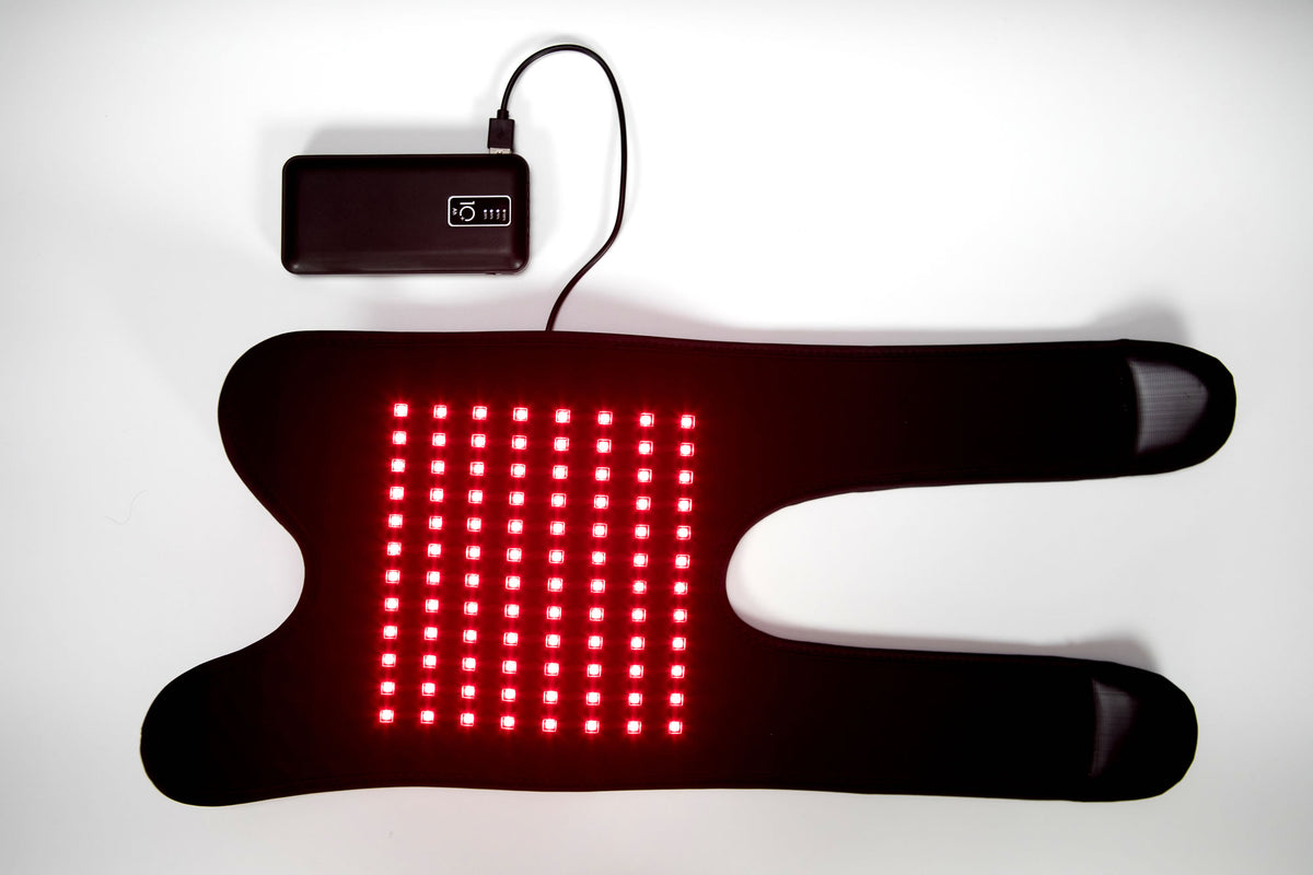 96 LED Red Light Therapy Knee Wrap With Power Bank – Advanced Physio ...